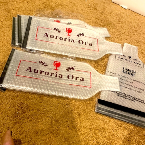 auroria Ora | Dining | Set Of 5 Wine Bottle Bags Protectors Bubble Bags ...
